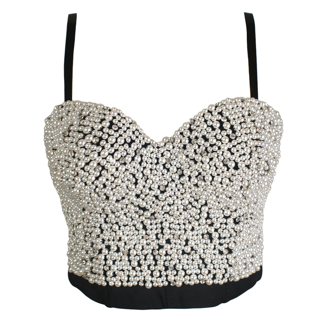 Women's Natural Reigning Lace Rhinestone Bustier Crop Top Sexy Mesh Co ...